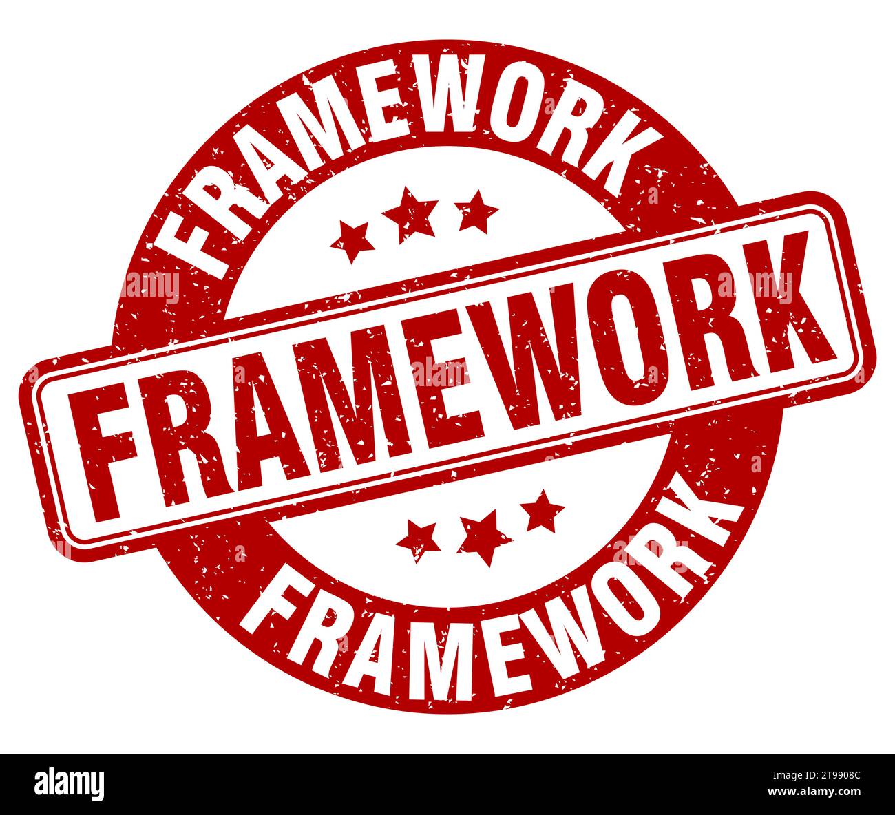 framework stamp. framework sign. round grunge label Stock Vector Image & Art - Alamy