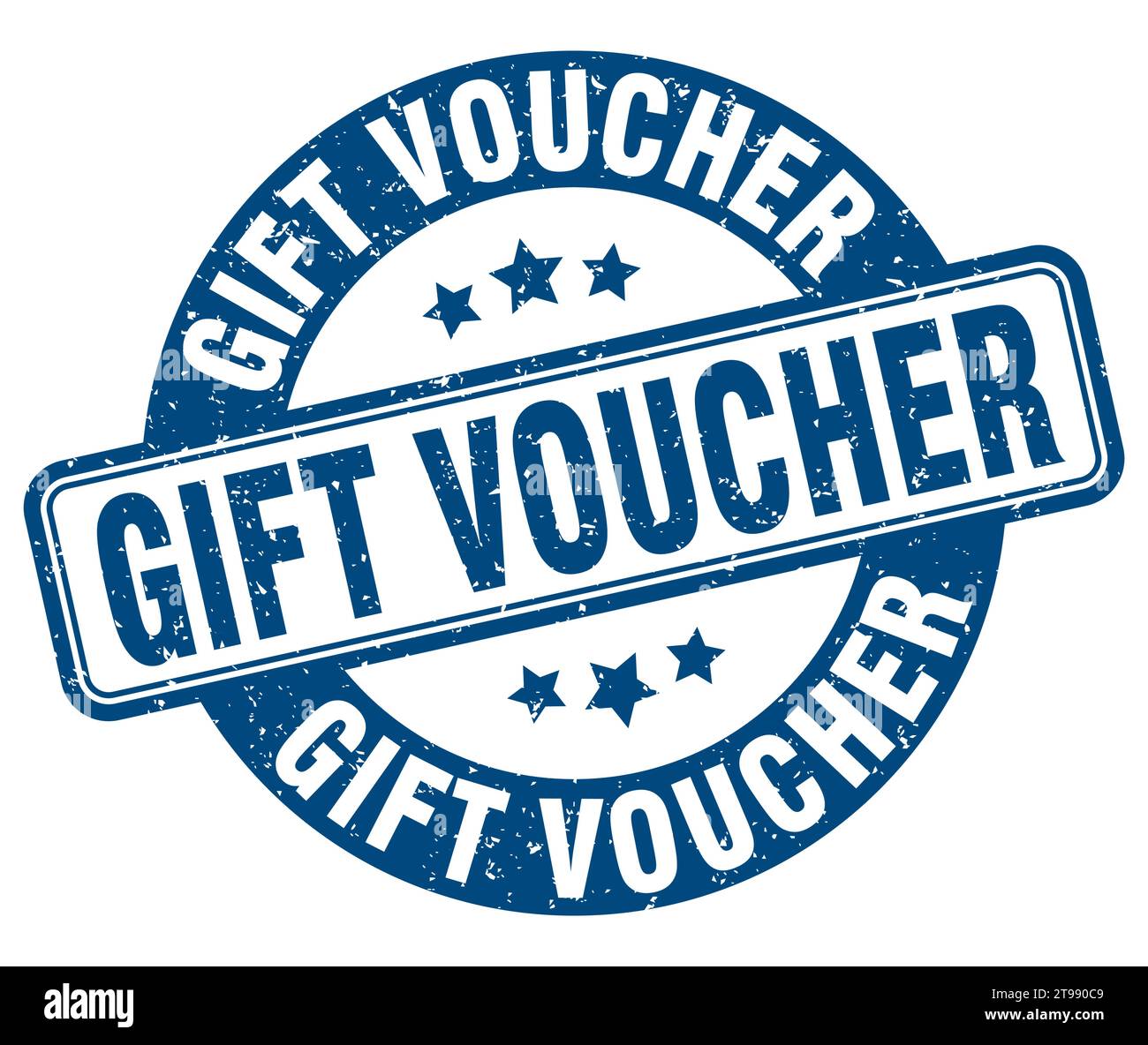 gift voucher stamp. gift voucher sign. round grunge label Stock Vector ...