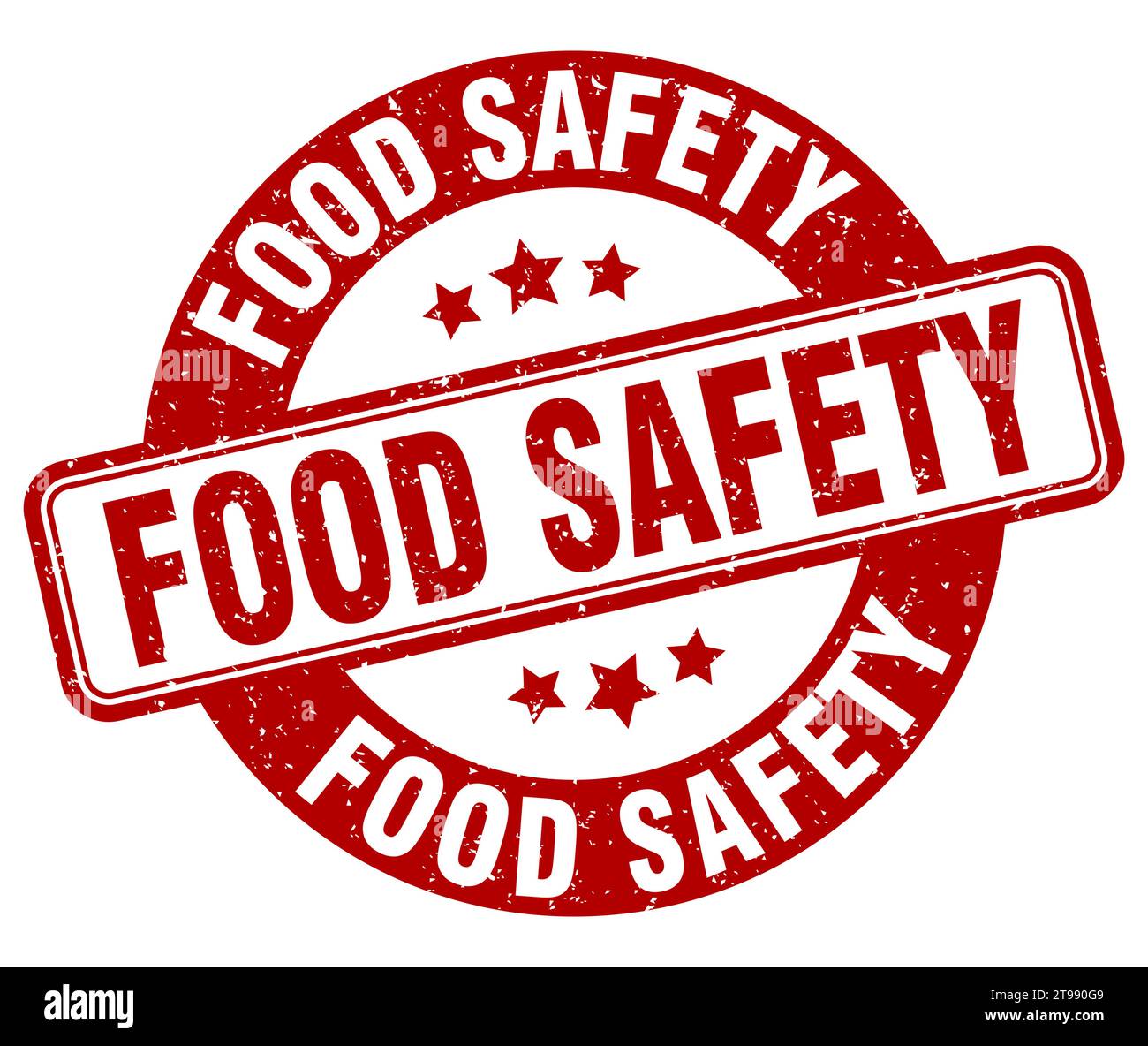 food safety stamp. food safety sign. round grunge label Stock Vector ...