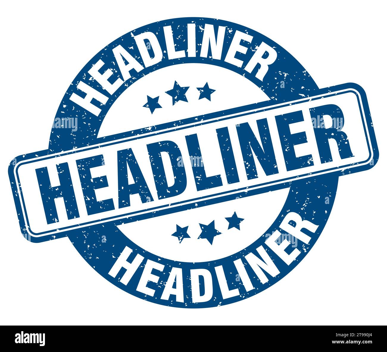 headliner stamp. headliner sign. round grunge label Stock Vector Image ...