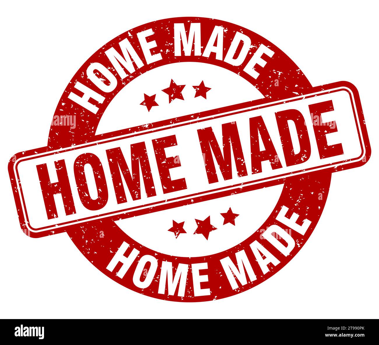 home made stamp. home made sign. round grunge label Stock Vector Image ...