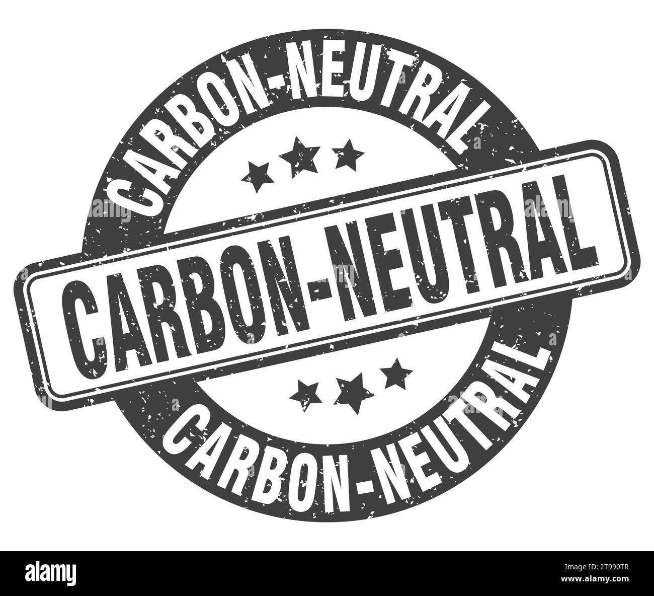 carbon-neutral stamp. carbon-neutral sign. round grunge label Stock ...