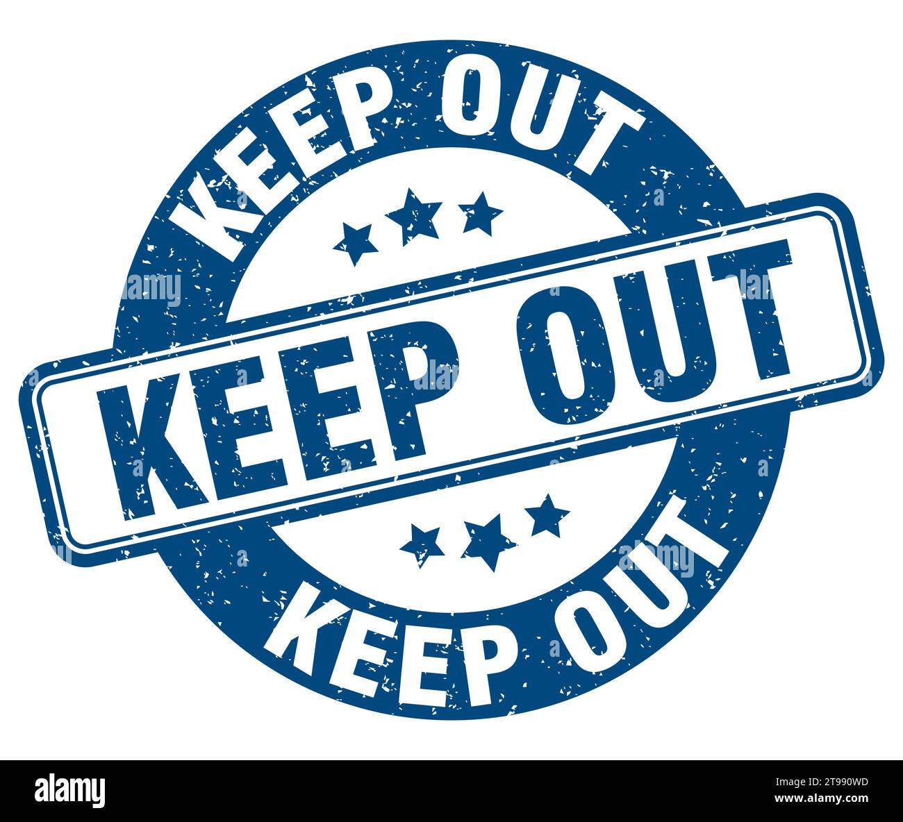 keep out stamp. keep out sign. round grunge label Stock Vector Image ...