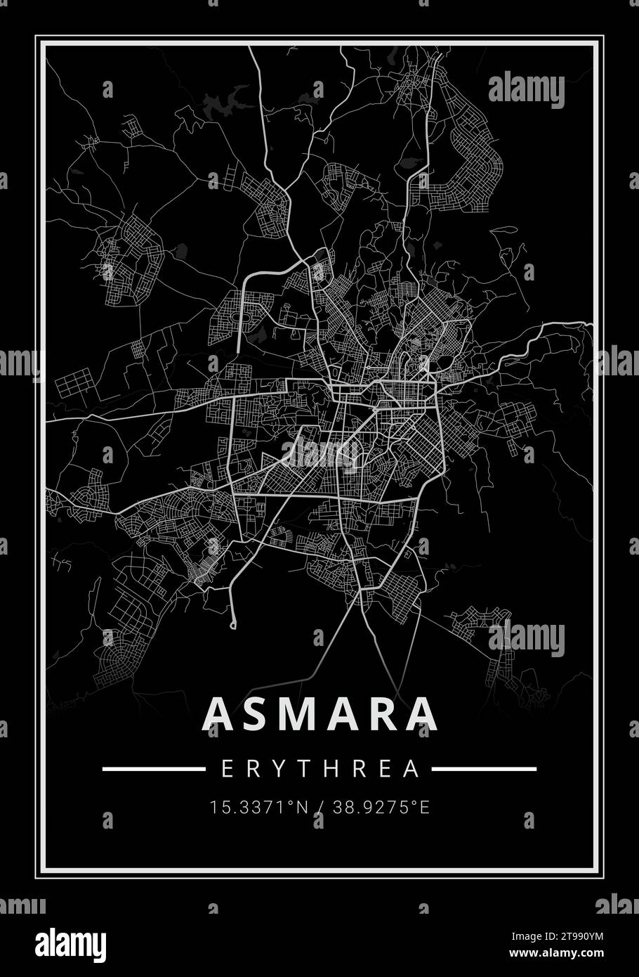 Map of asmara hi-res stock photography and images - Alamy