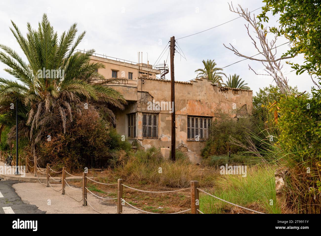 Buildings in the abandoned city Varosha in Famagusta, North Cyprus. The ...