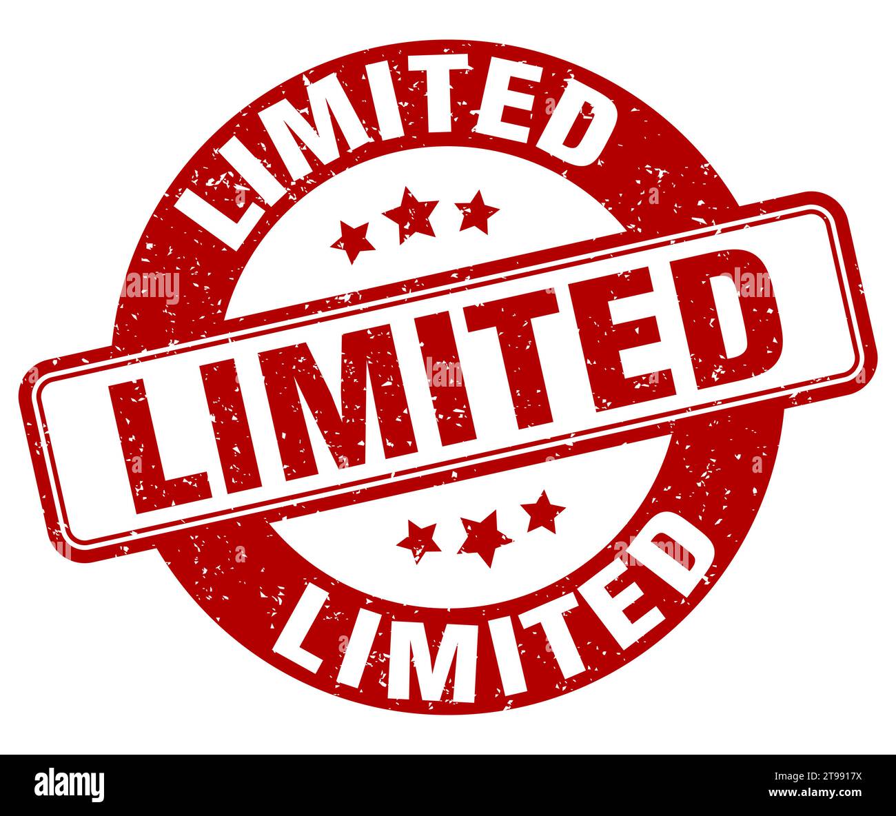 limited stamp. limited sign. round grunge label Stock Vector Image ...