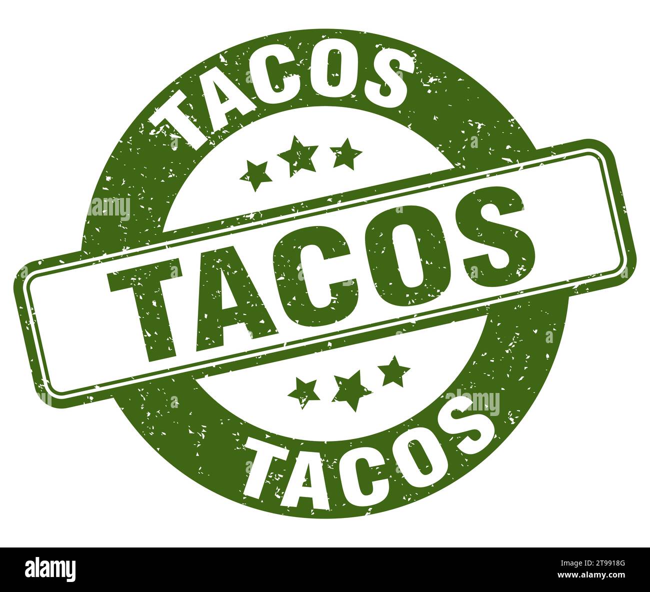 tacos stamp. tacos sign. round grunge label Stock Vector Image & Art ...