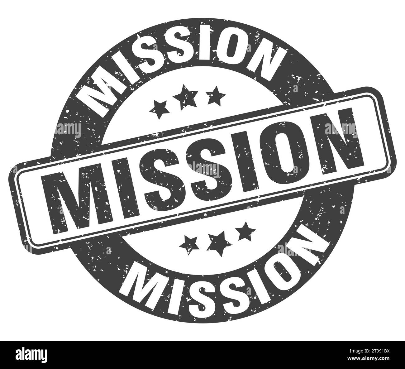 mission stamp. mission sign. round grunge label Stock Vector Image ...