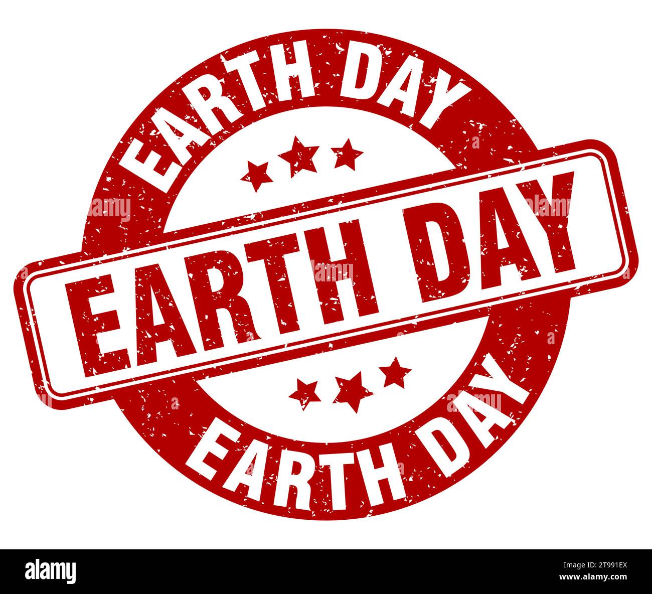 earth day stamp. earth day sign. round grunge label Stock Vector Image ...