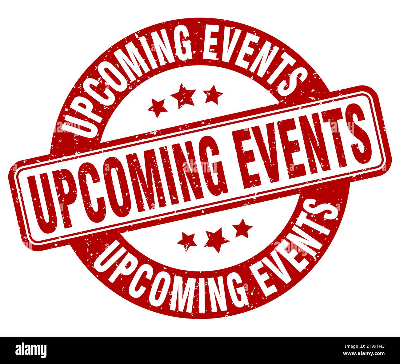 upcoming events stamp. upcoming events sign. round grunge label Stock ...