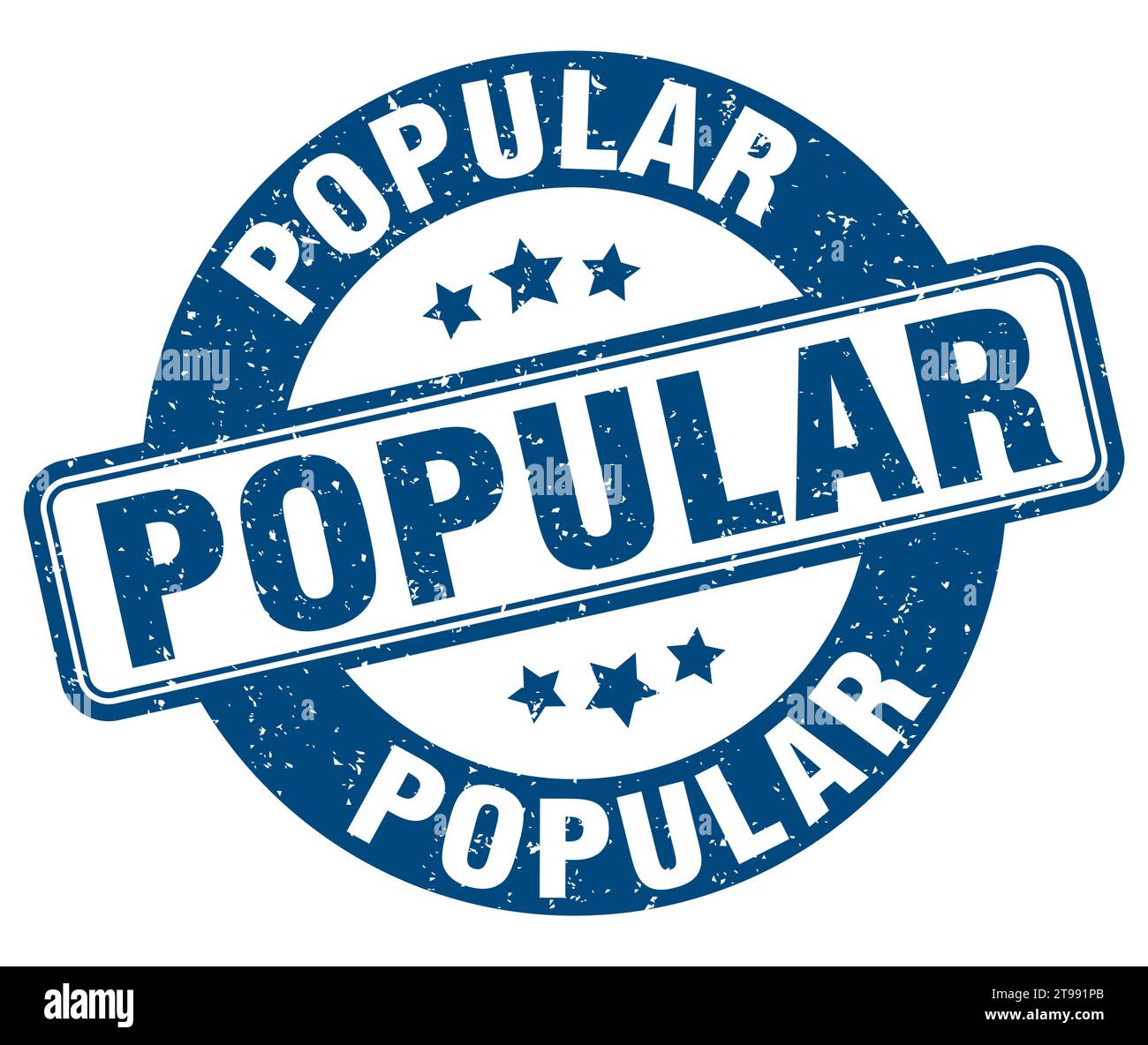 popular stamp. popular sign. round grunge label Stock Vector Image ...