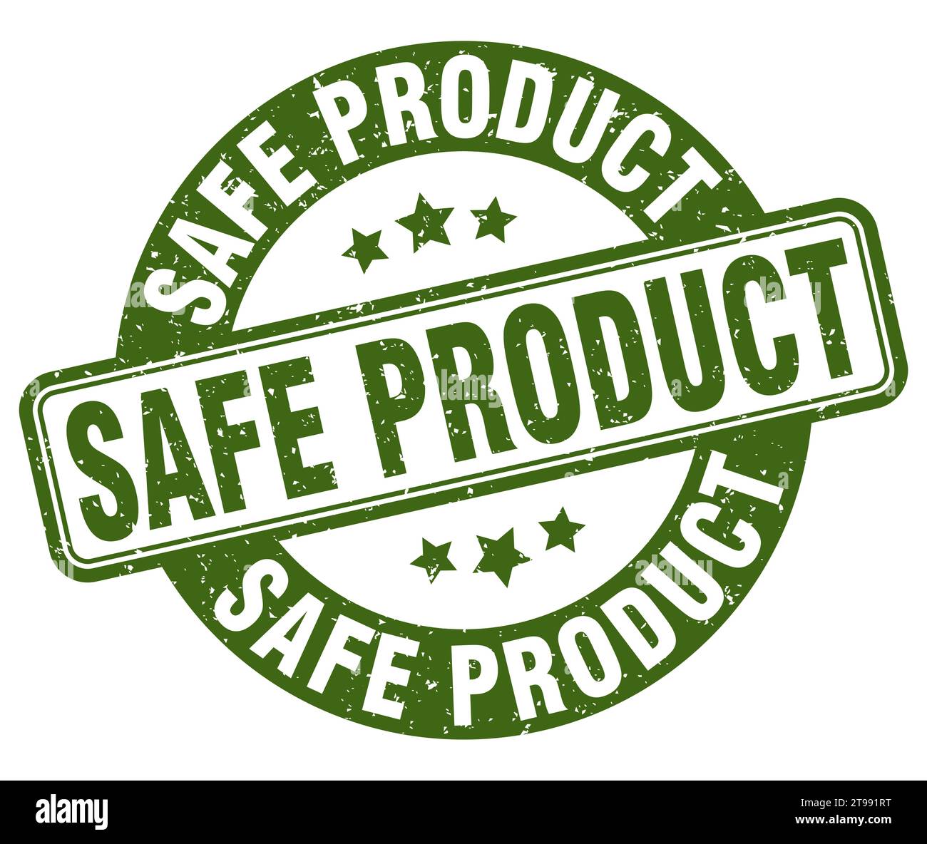 safe product stamp. safe product sign. round grunge label Stock Vector ...
