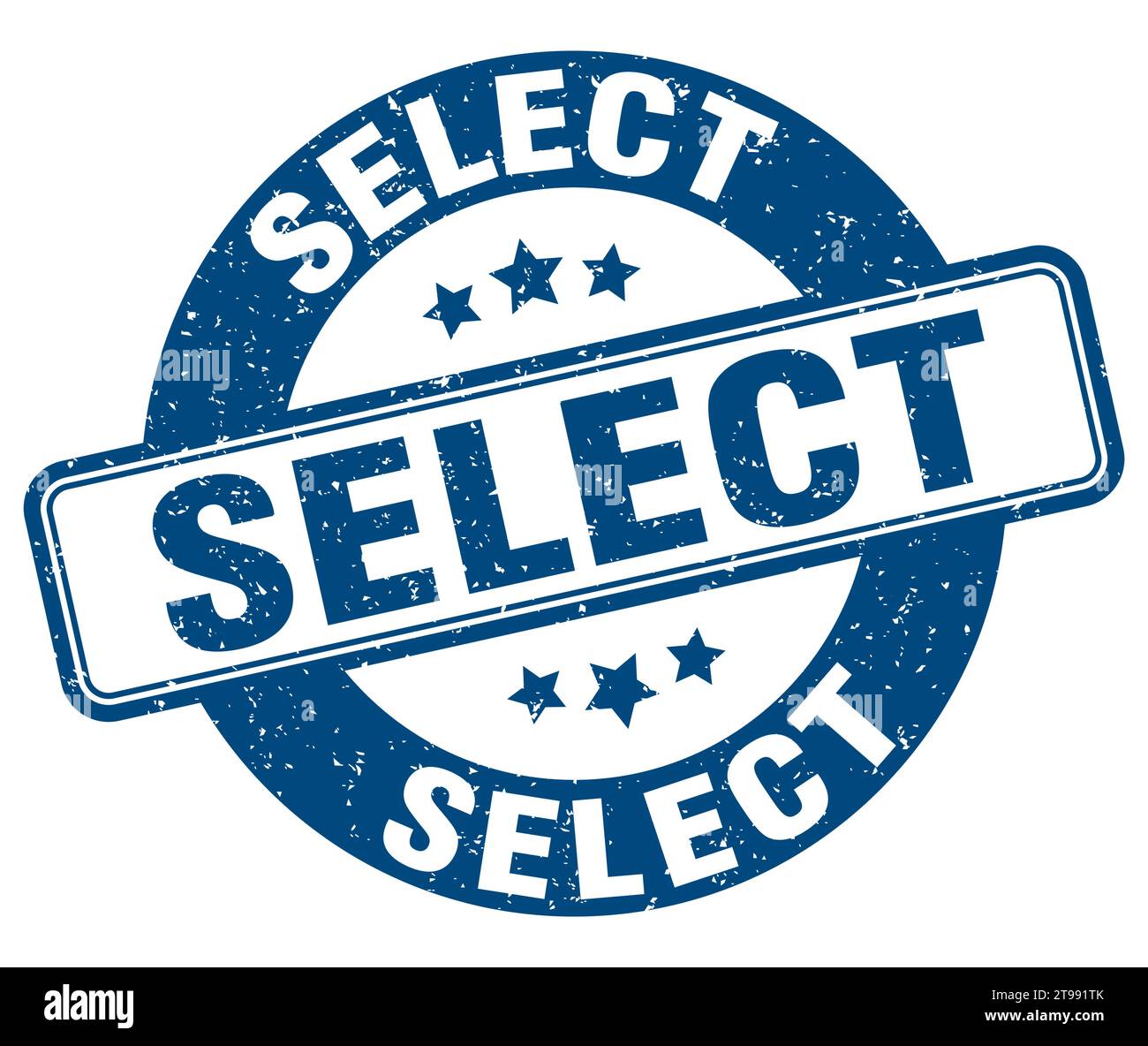 select stamp. select sign. round grunge label Stock Vector Image & Art ...