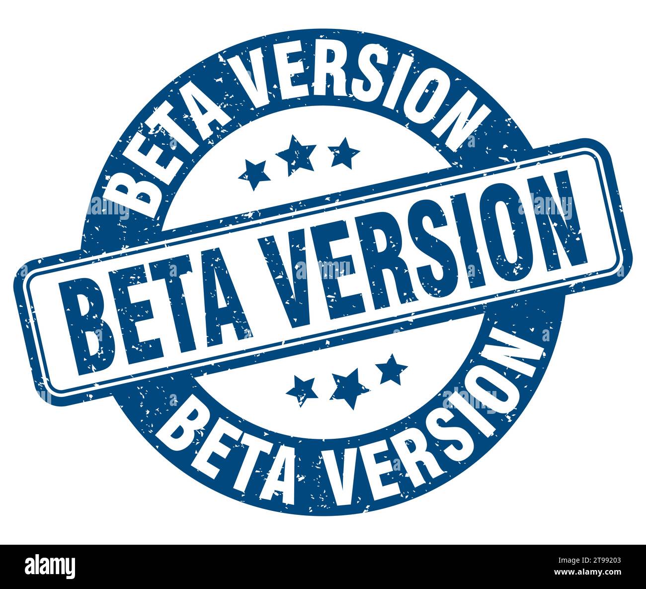 beta version stamp. beta version sign. round grunge label Stock Vector ...