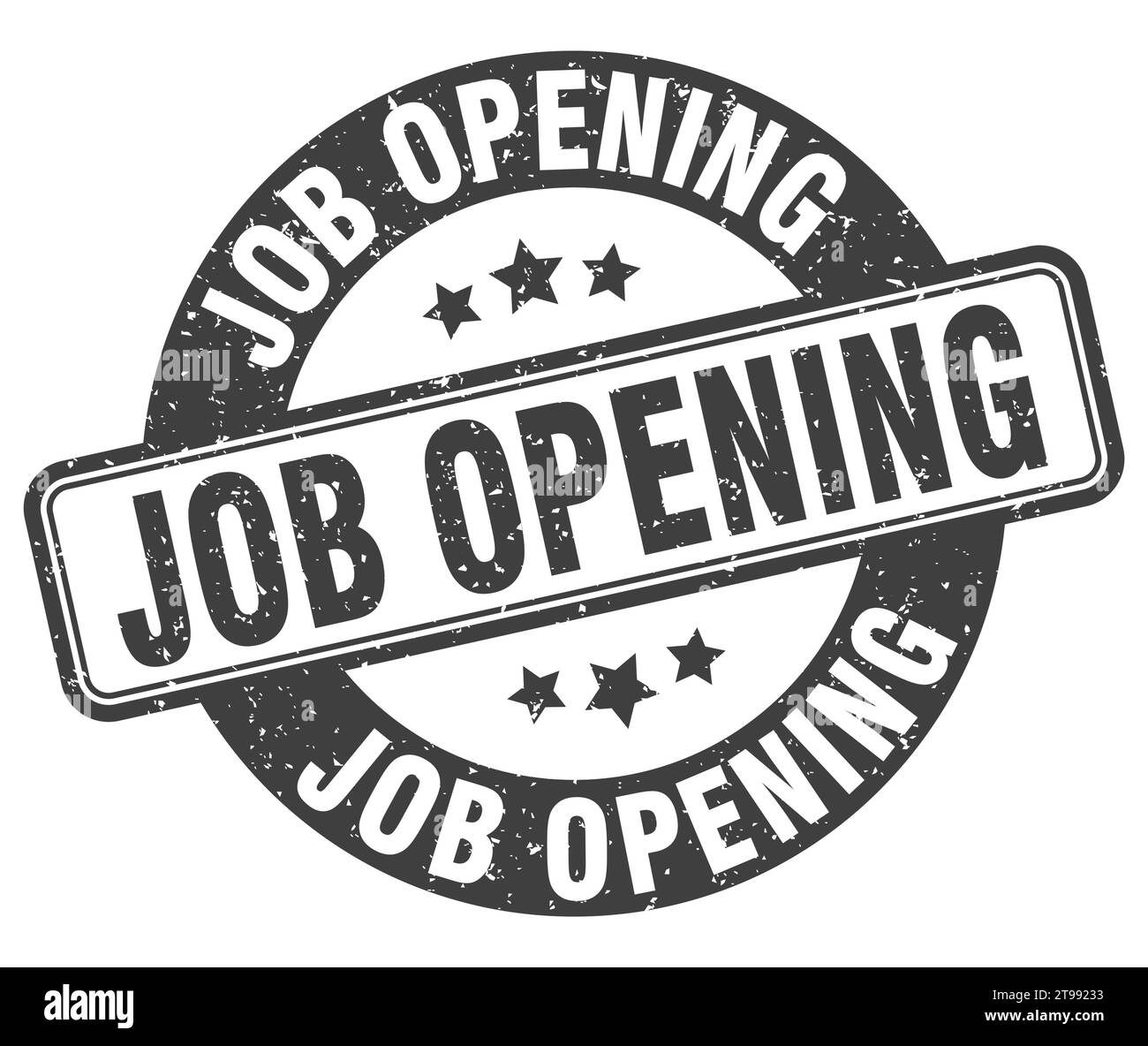 job opening stamp. job opening sign. round grunge label Stock Vector ...