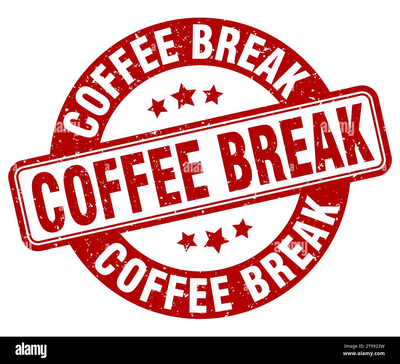 coffee break stamp. coffee break sign. round grunge label Stock Vector ...