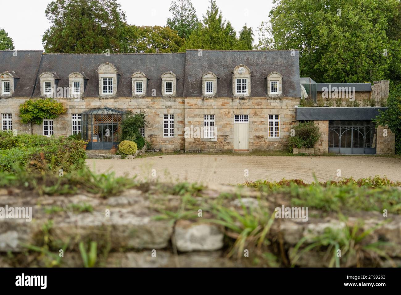 Converted accommodation stables at the Chateau de Kergrist, France ...