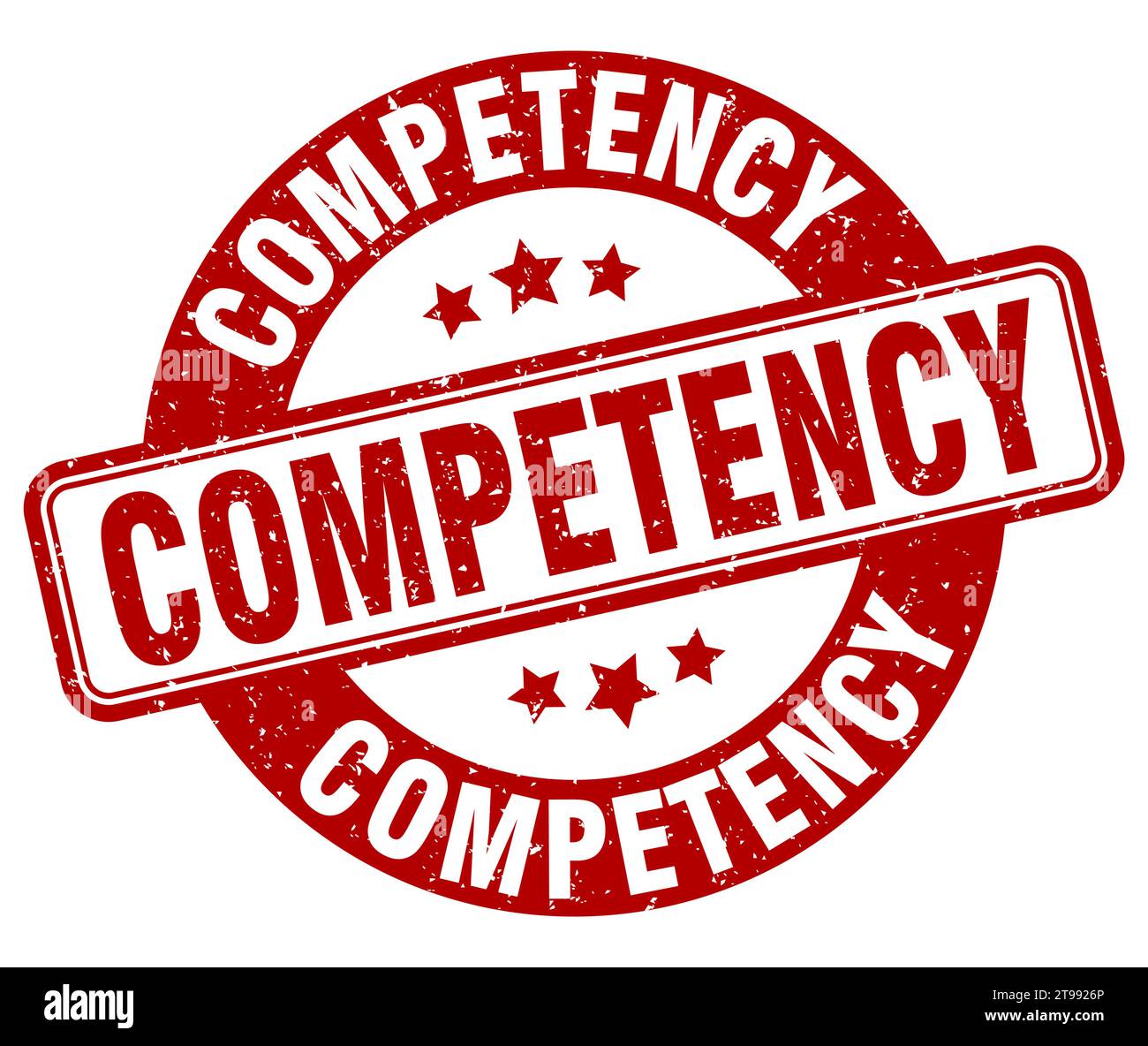 competency stamp. competency sign. round grunge label Stock Vector ...
