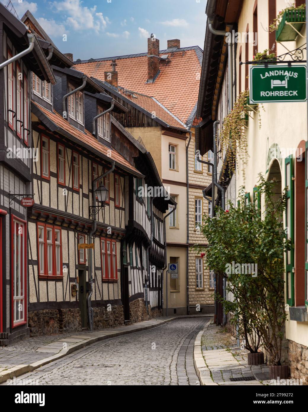 Colorful medieval half timbered hi-res stock photography and images - Alamy