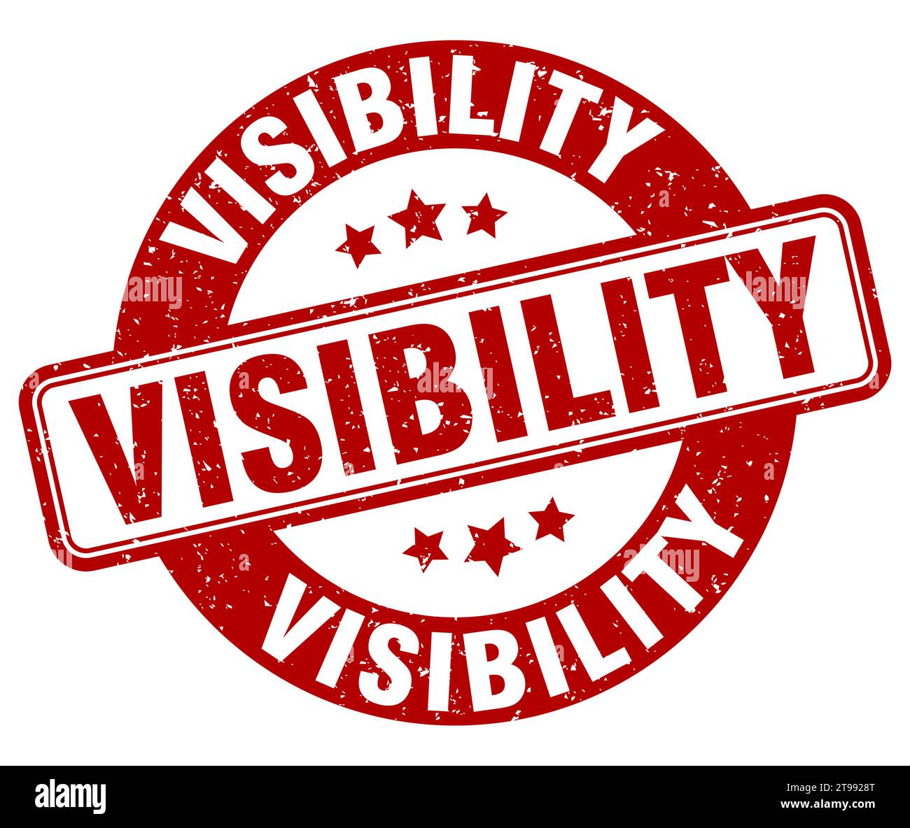 visibility stamp. visibility sign. round grunge label Stock Vector ...