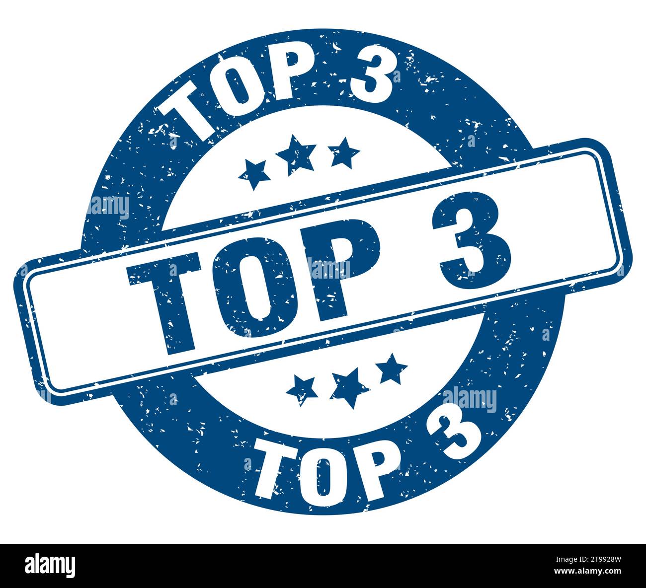 top 3 stamp. top 3 sign. round grunge label Stock Vector Image & Art ...