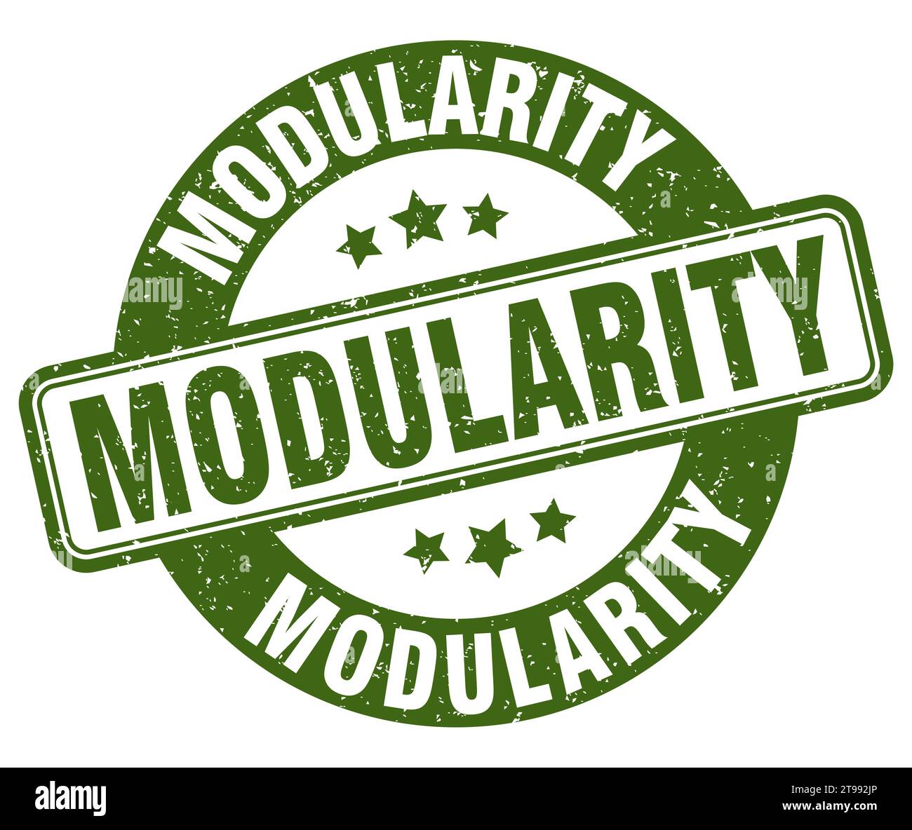 modularity stamp. modularity sign. round grunge label Stock Vector ...