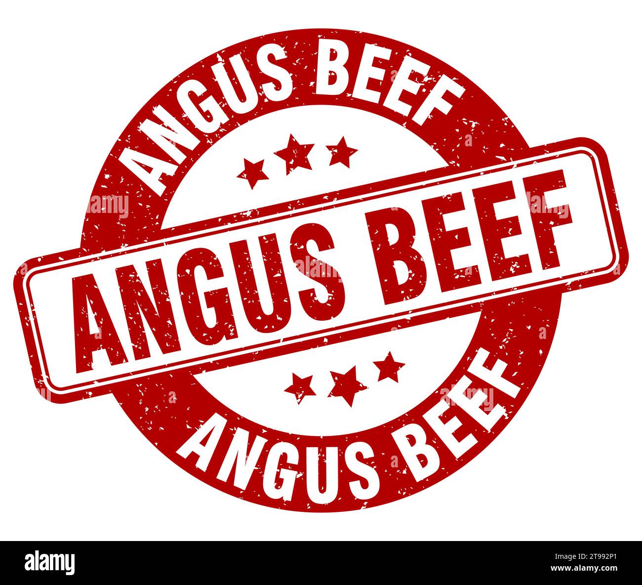 angus beef stamp. angus beef sign. round grunge label Stock Vector ...
