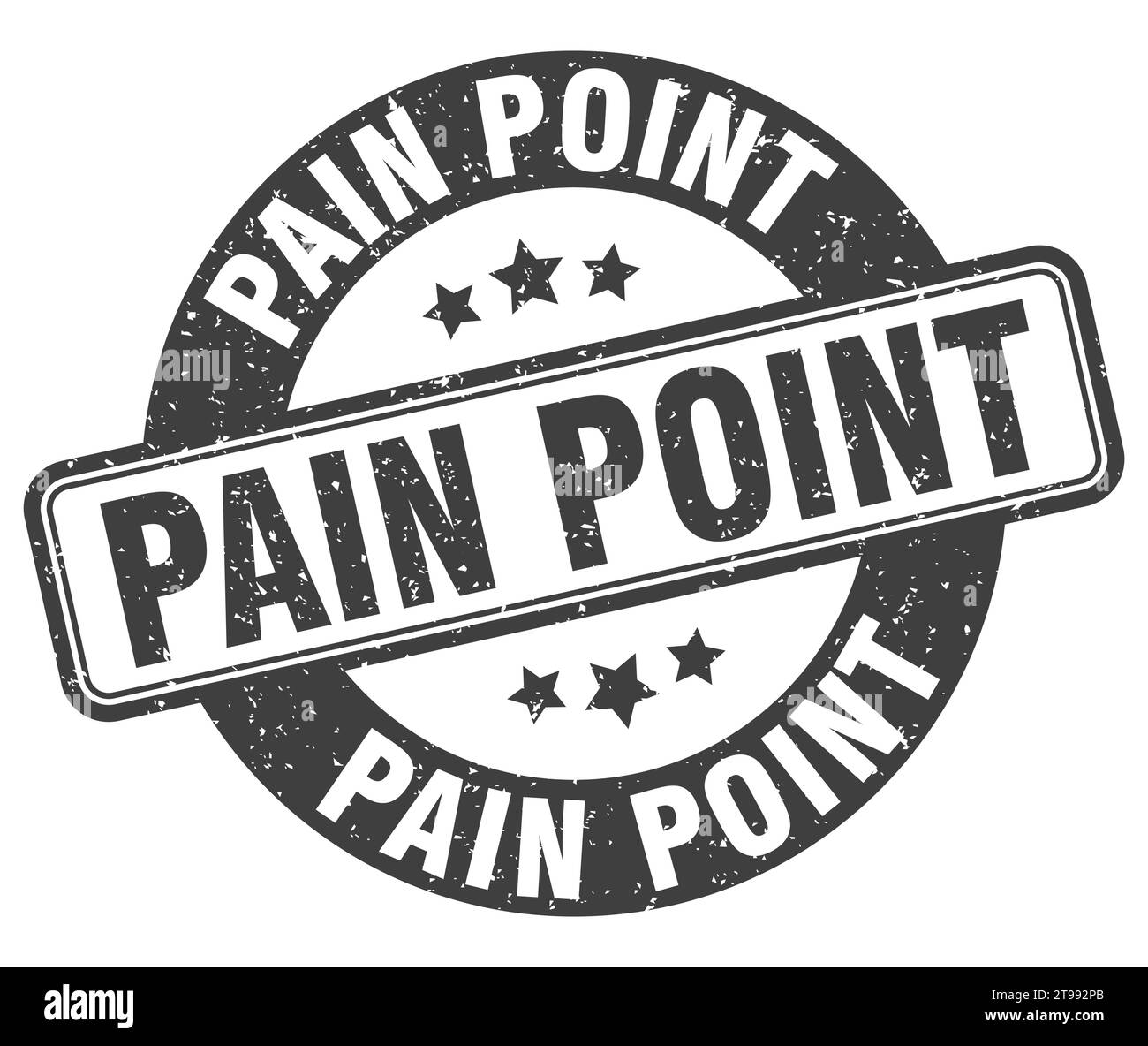 pain point stamp. pain point sign. round grunge label Stock Vector ...