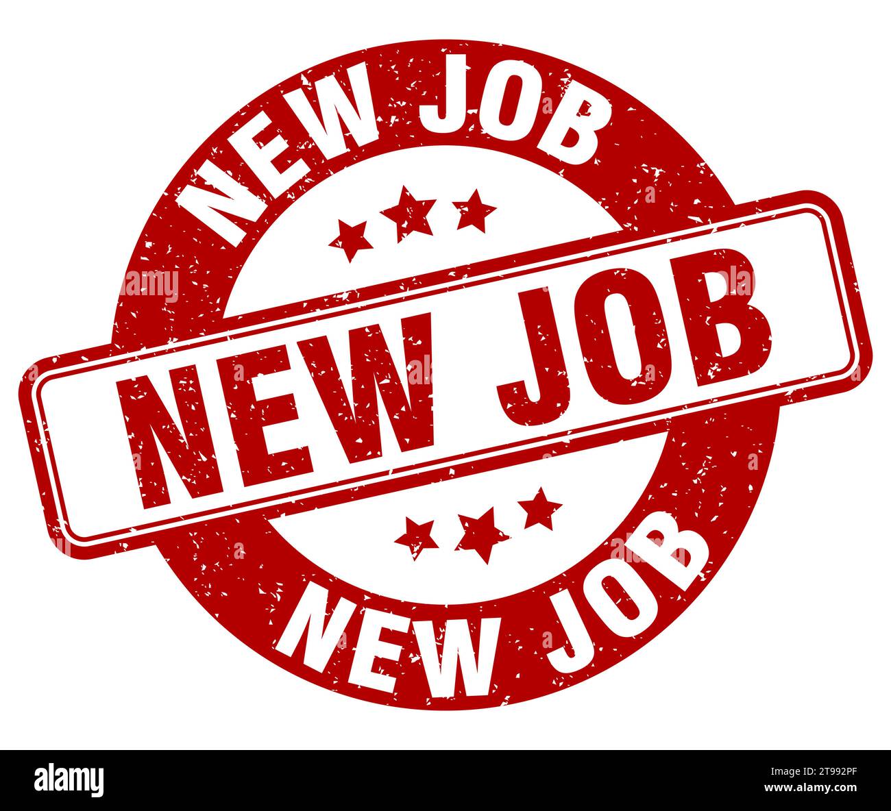 new job stamp. new job sign. round grunge label Stock Vector Image ...