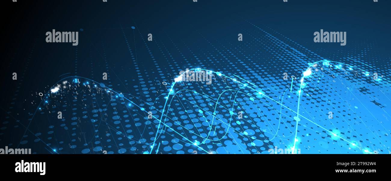 Abstract DNA technology. Science medical concept. Futuristic background ...