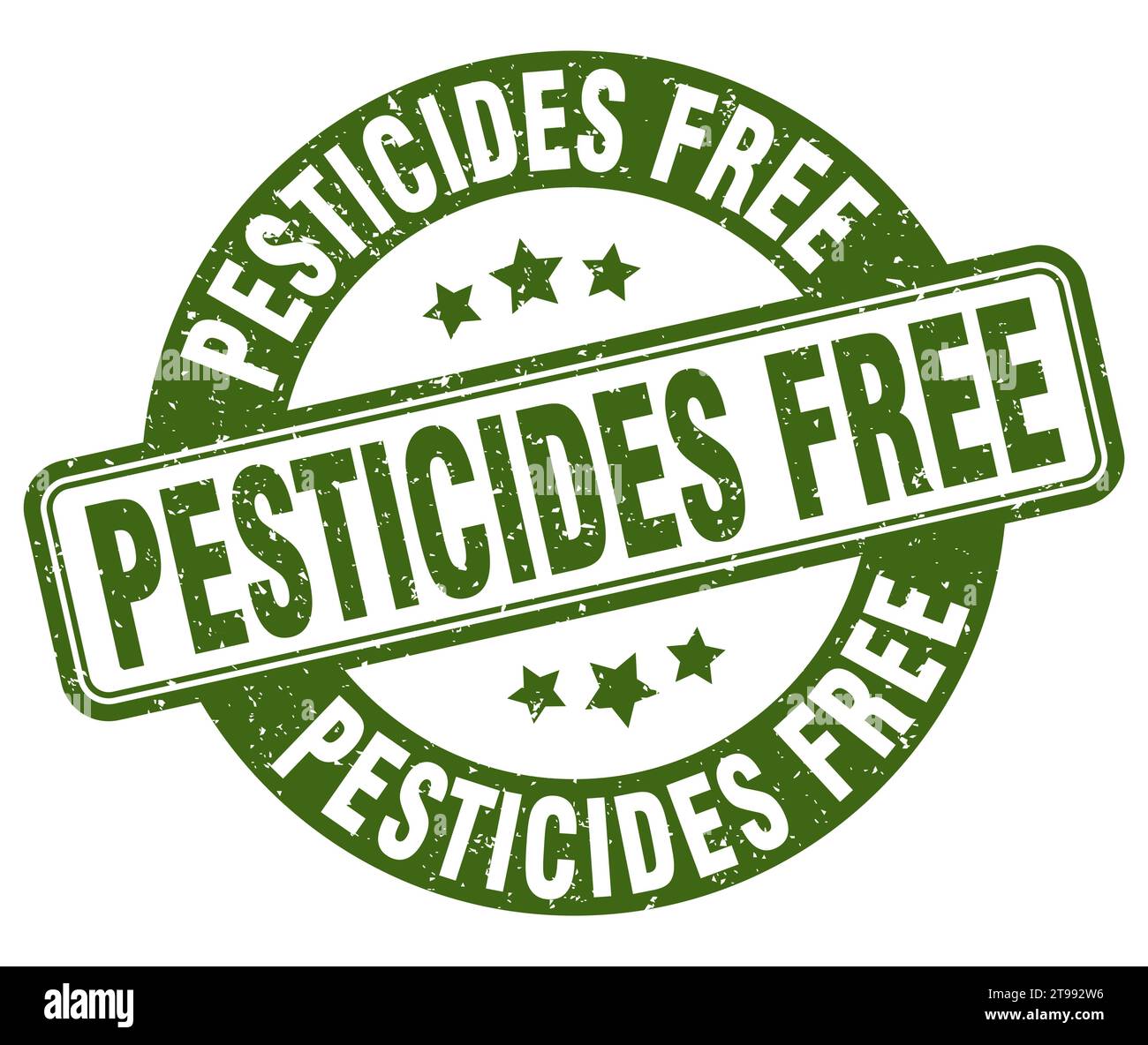 pesticides free stamp. pesticides free sign. round grunge label Stock ...
