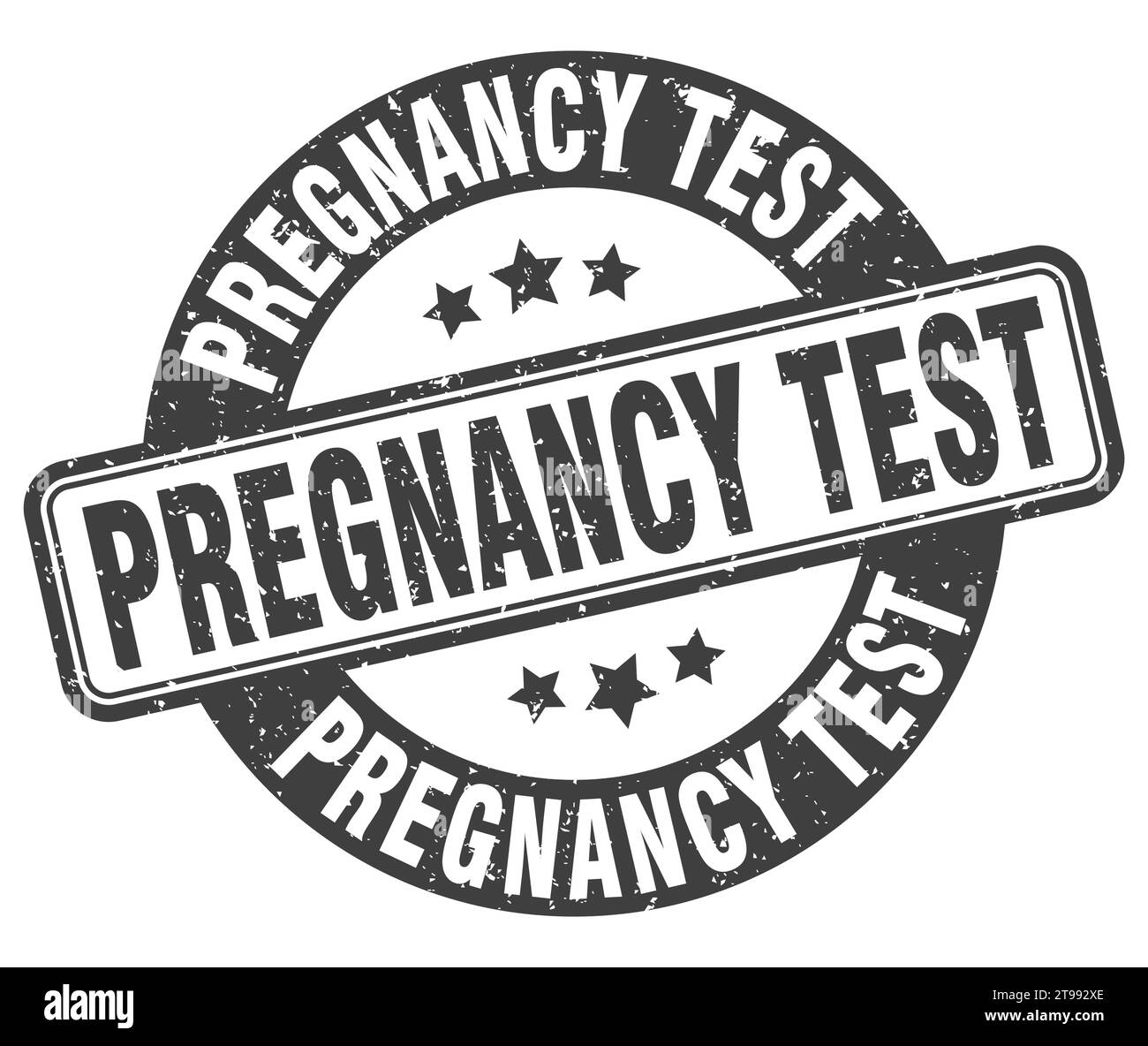 pregnancy test stamp. pregnancy test sign. round grunge label Stock ...