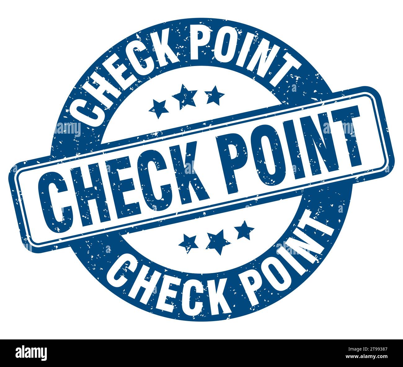 check point stamp. check point sign. round grunge label Stock Vector ...