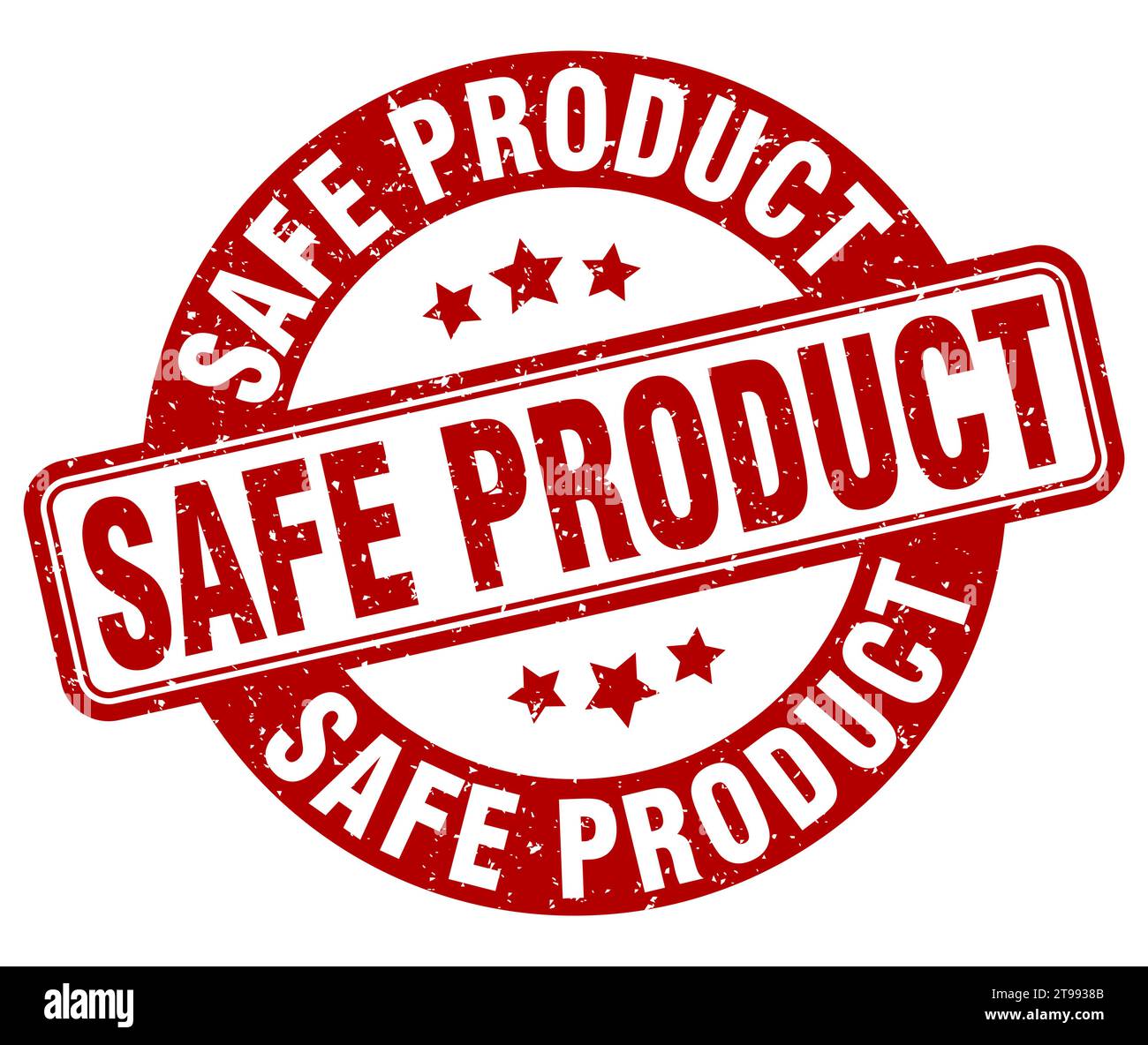 safe product stamp. safe product sign. round grunge label Stock Vector ...