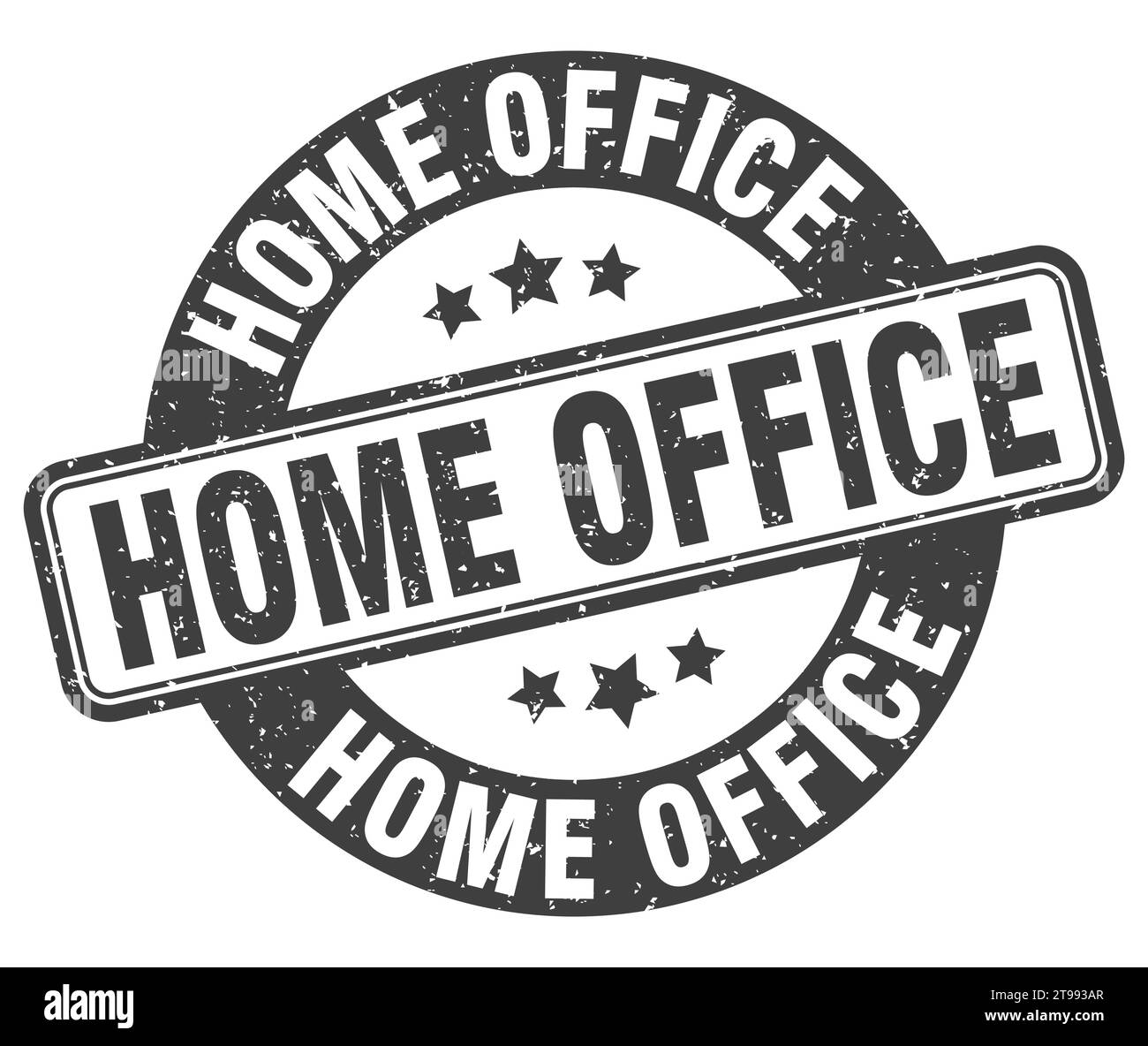 home office stamp. home office sign. round grunge label Stock Vector ...