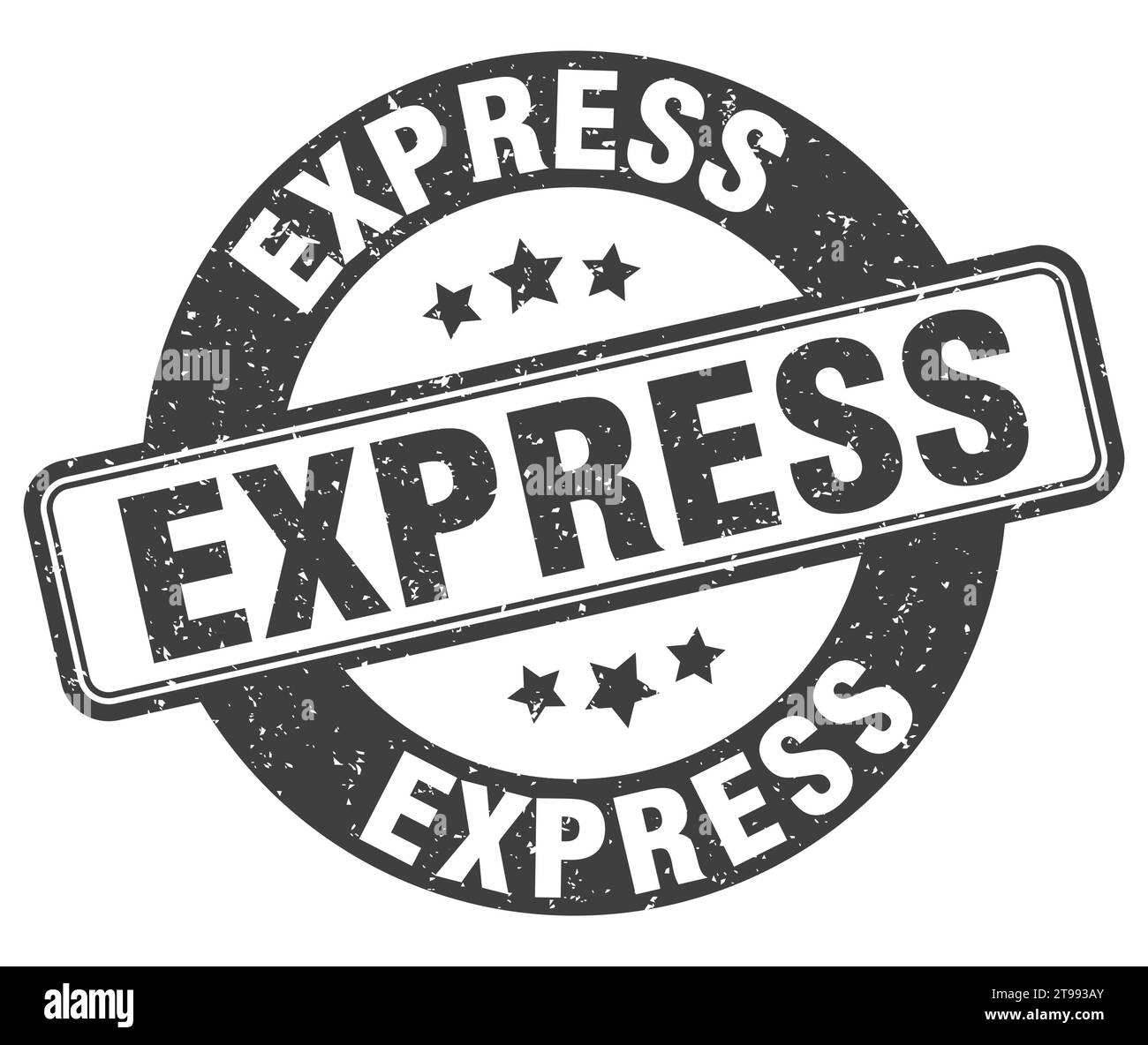 express stamp. express sign. round grunge label Stock Vector Image ...