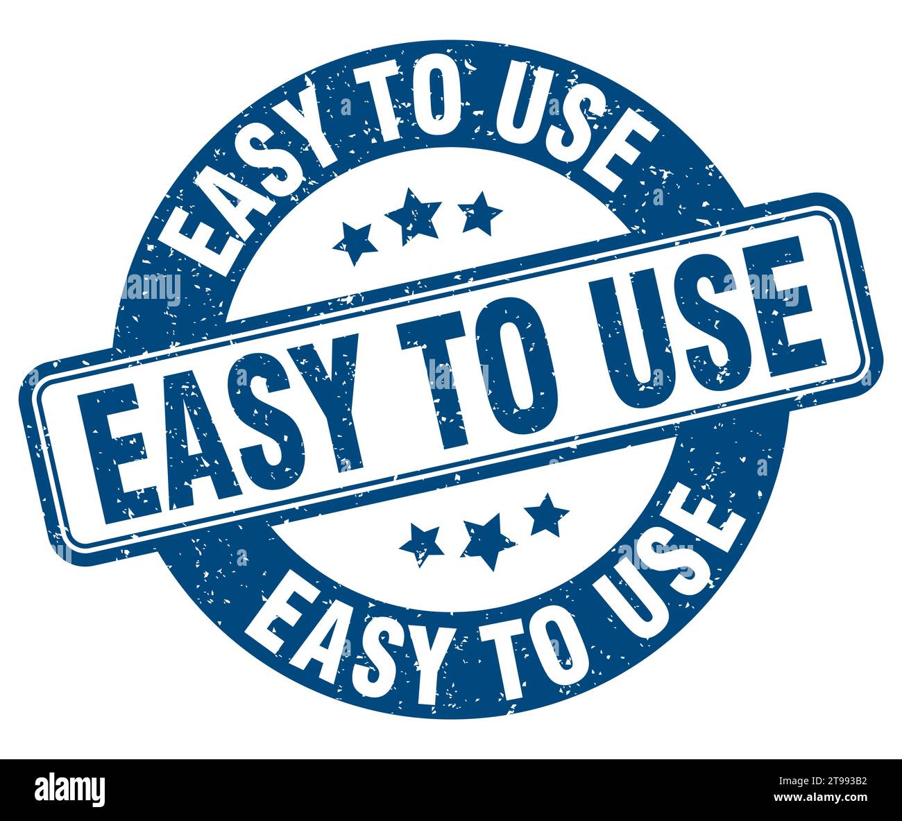 easy to use stamp. easy to use sign. round grunge label Stock Vector ...