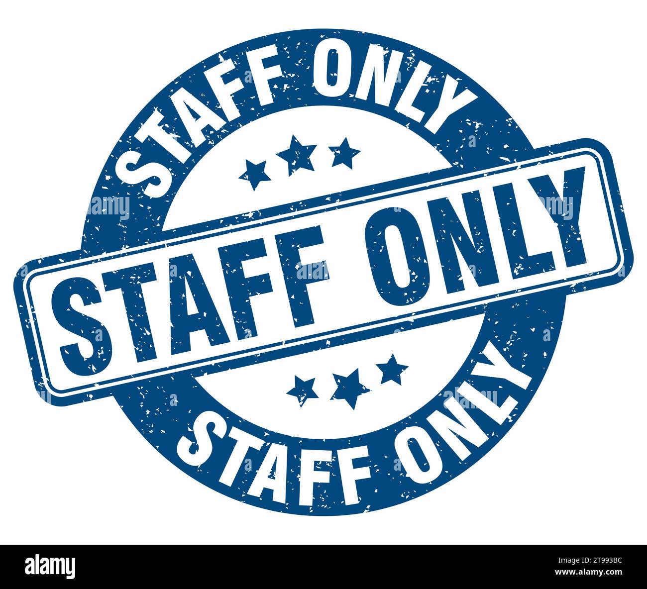 staff only stamp. staff only sign. round grunge label Stock Vector ...