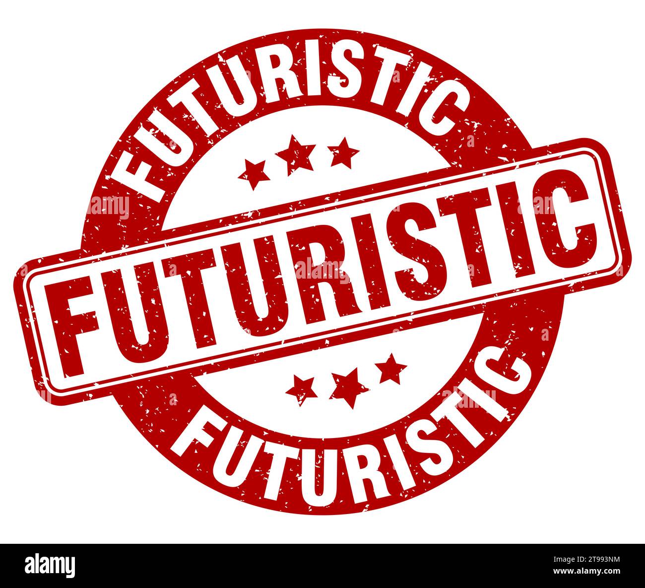 futuristic stamp. futuristic sign. round grunge label Stock Vector ...