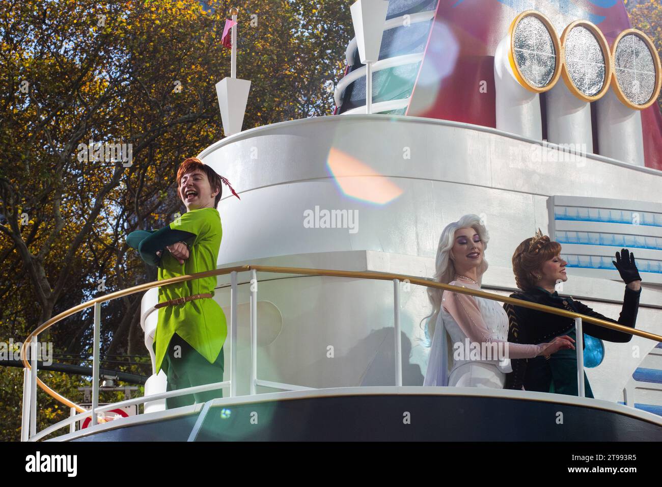 New York, United States. 23rd Nov, 2023. Disney-themed characters are ...