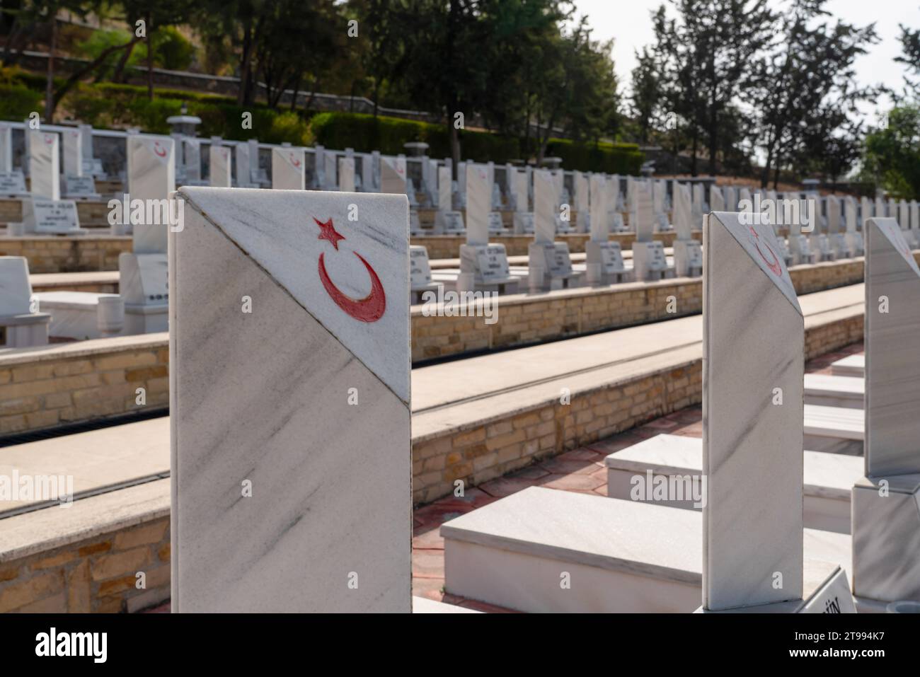 Bogaz Military Cemetery (Turkish: Boğaz Şehitliği), Bogazkoy, Kyrenia ...