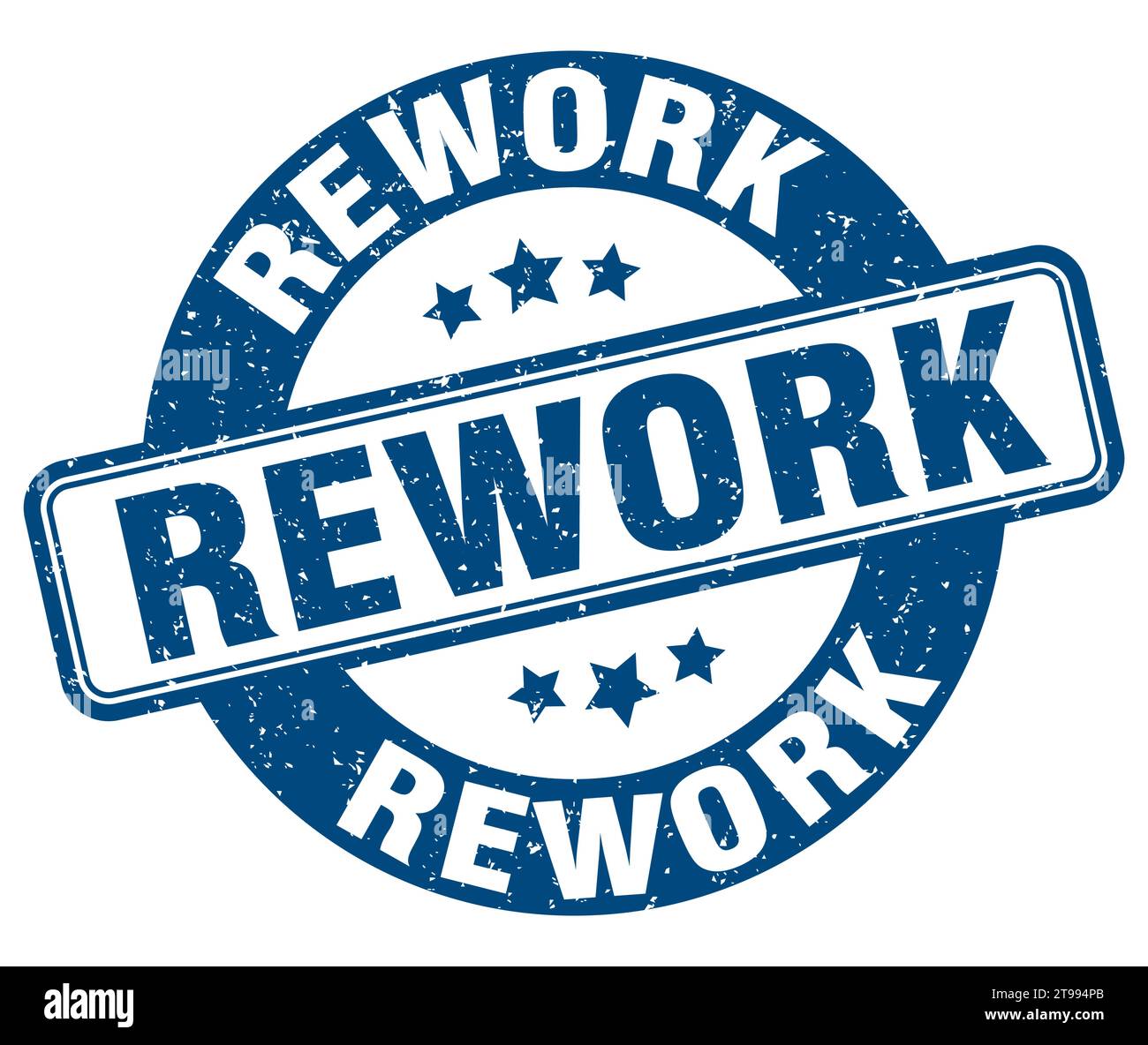 rework stamp. rework sign. round grunge label Stock Vector Image & Art ...