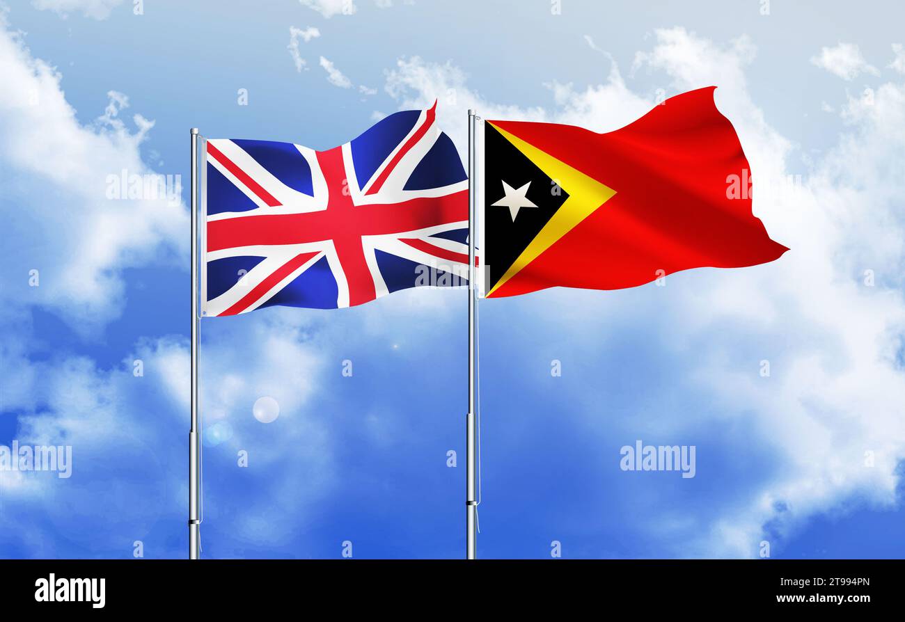 United kingdom east timor flag hi-res stock photography and images - Alamy
