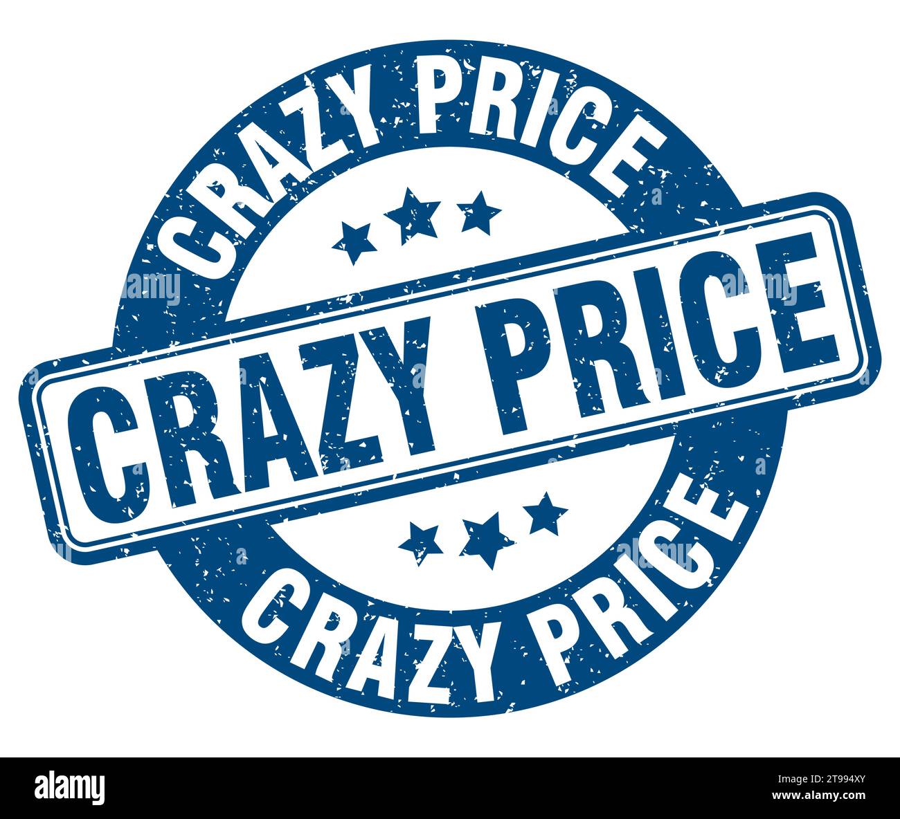 crazy price stamp. crazy price sign. round grunge label Stock Vector ...