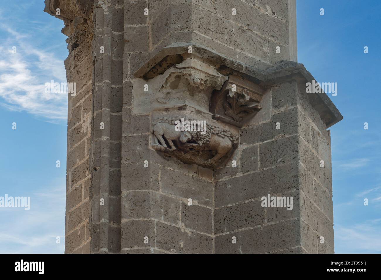 Animal figures on the wall of the church St George of the ...
