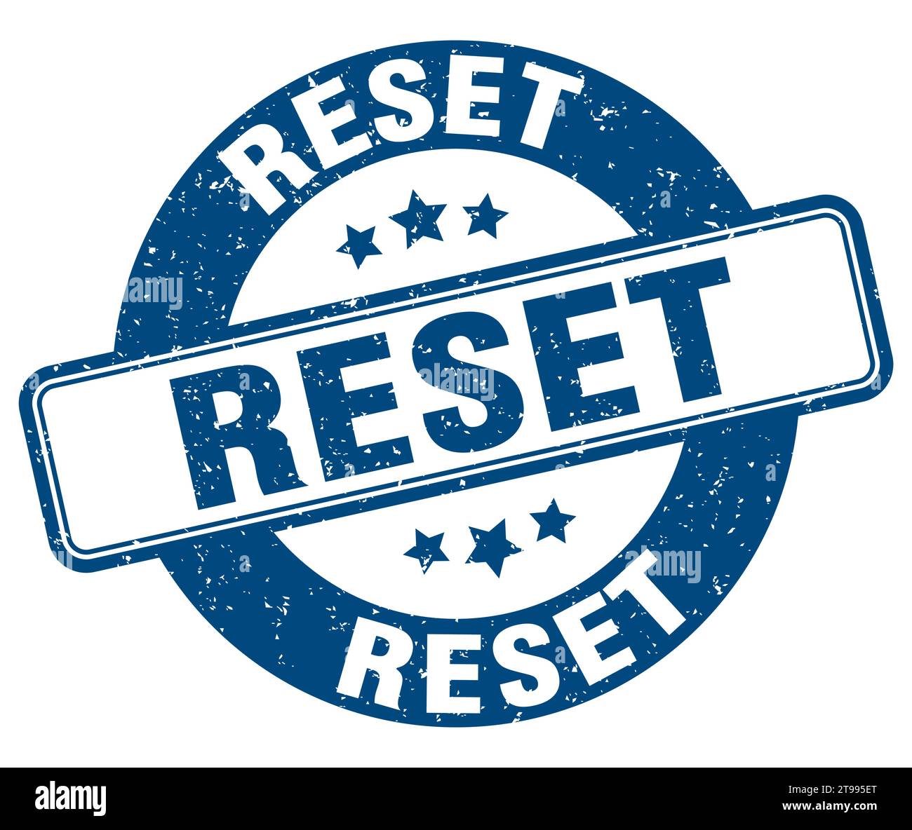 reset stamp. reset sign. round grunge label Stock Vector Image & Art ...