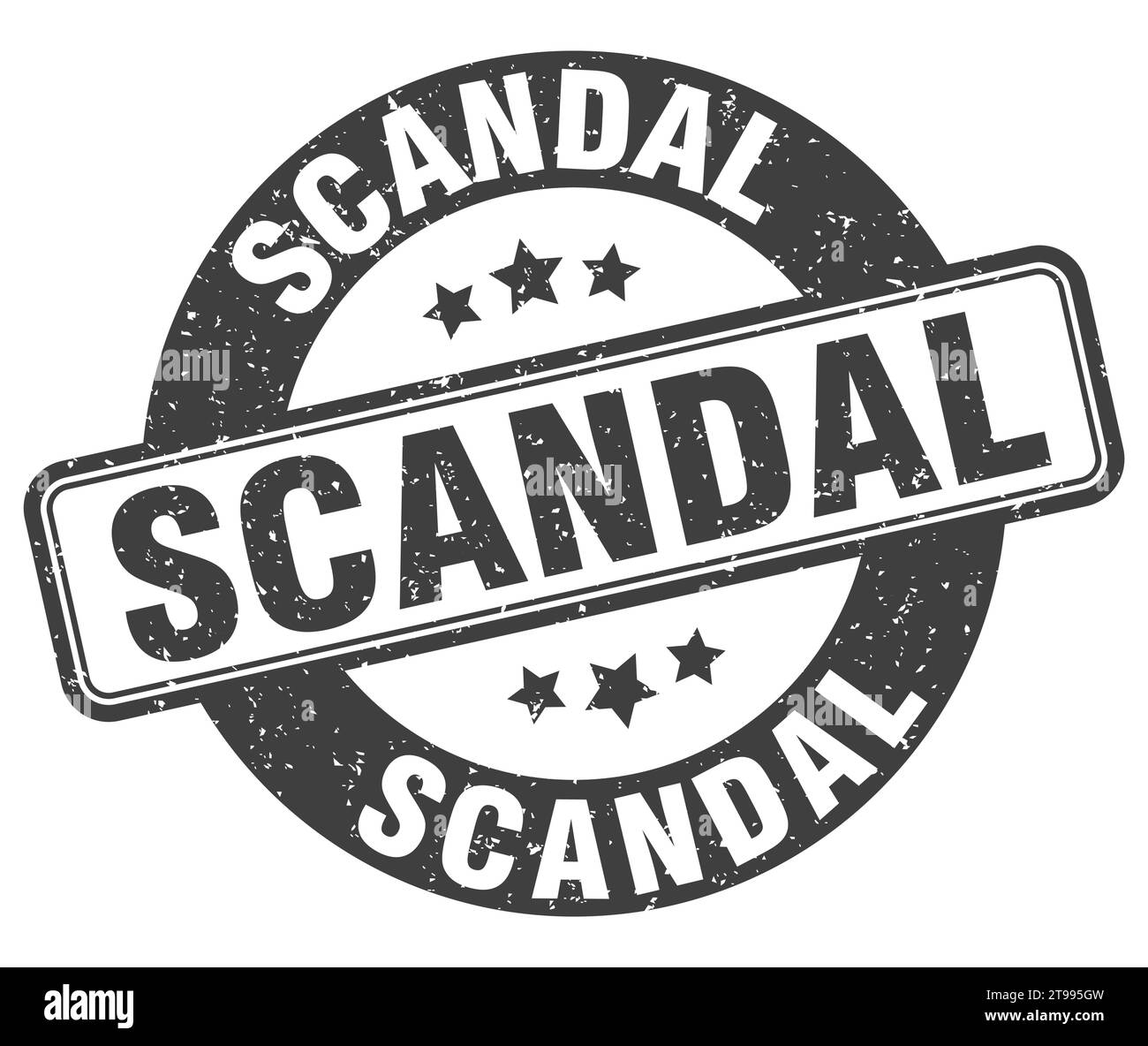 scandal stamp. scandal sign. round grunge label Stock Vector Image ...