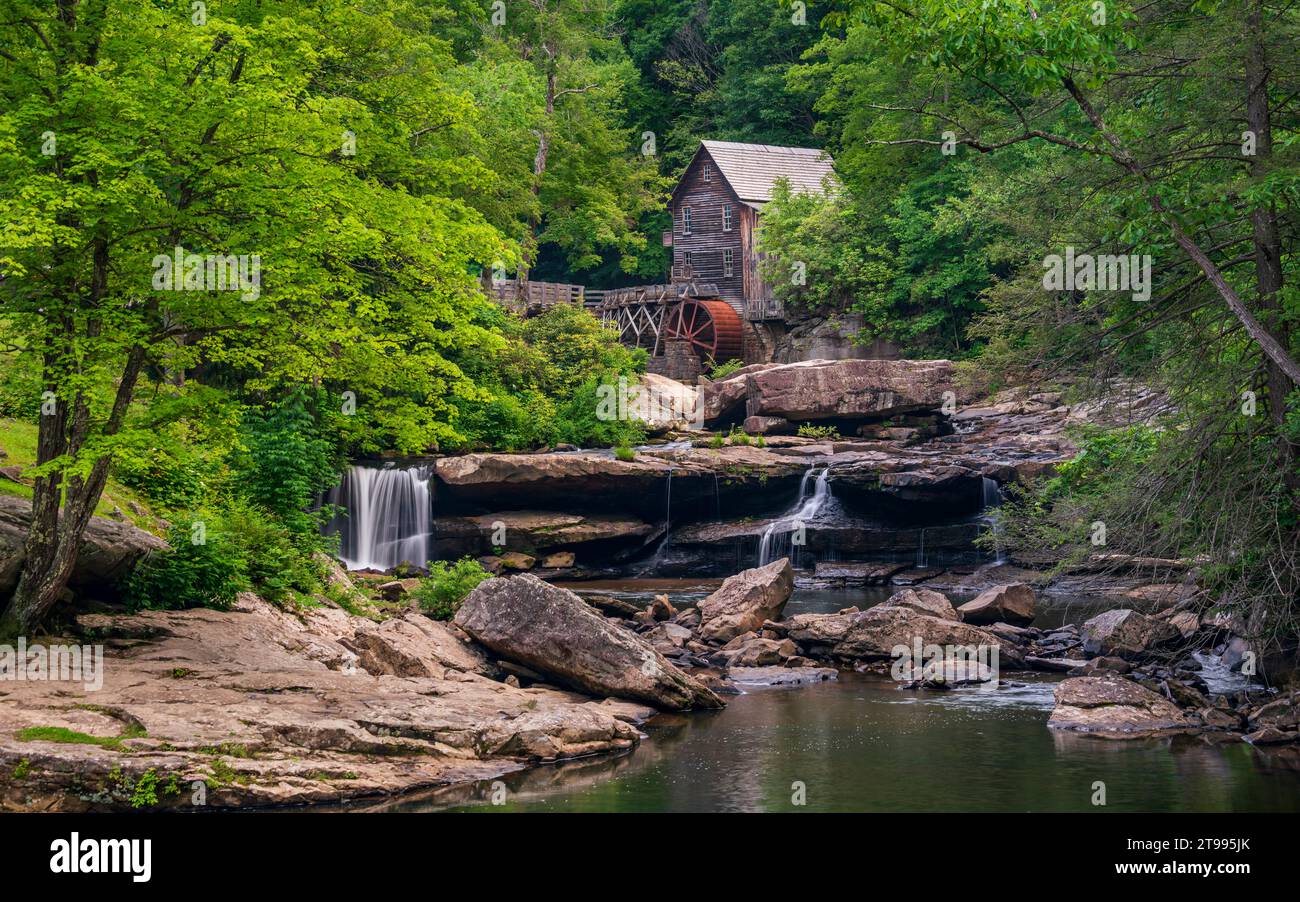 Grist Mill, Babcock State Park West Virginia Stock Photo - Alamy