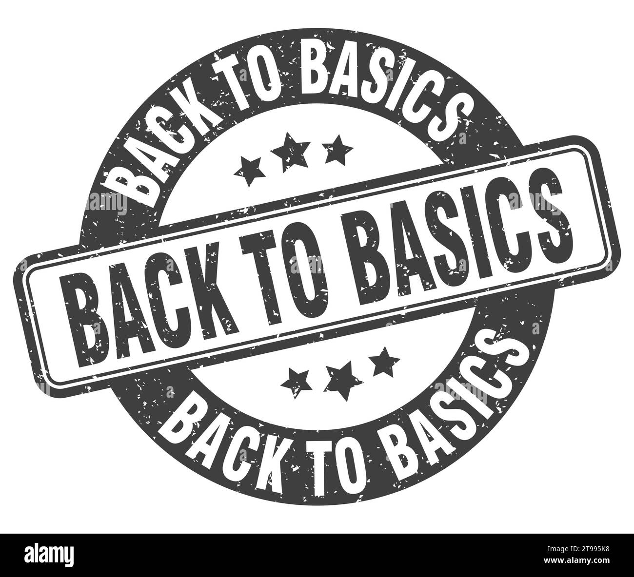 back to basics stamp. back to basics sign. round grunge label Stock ...