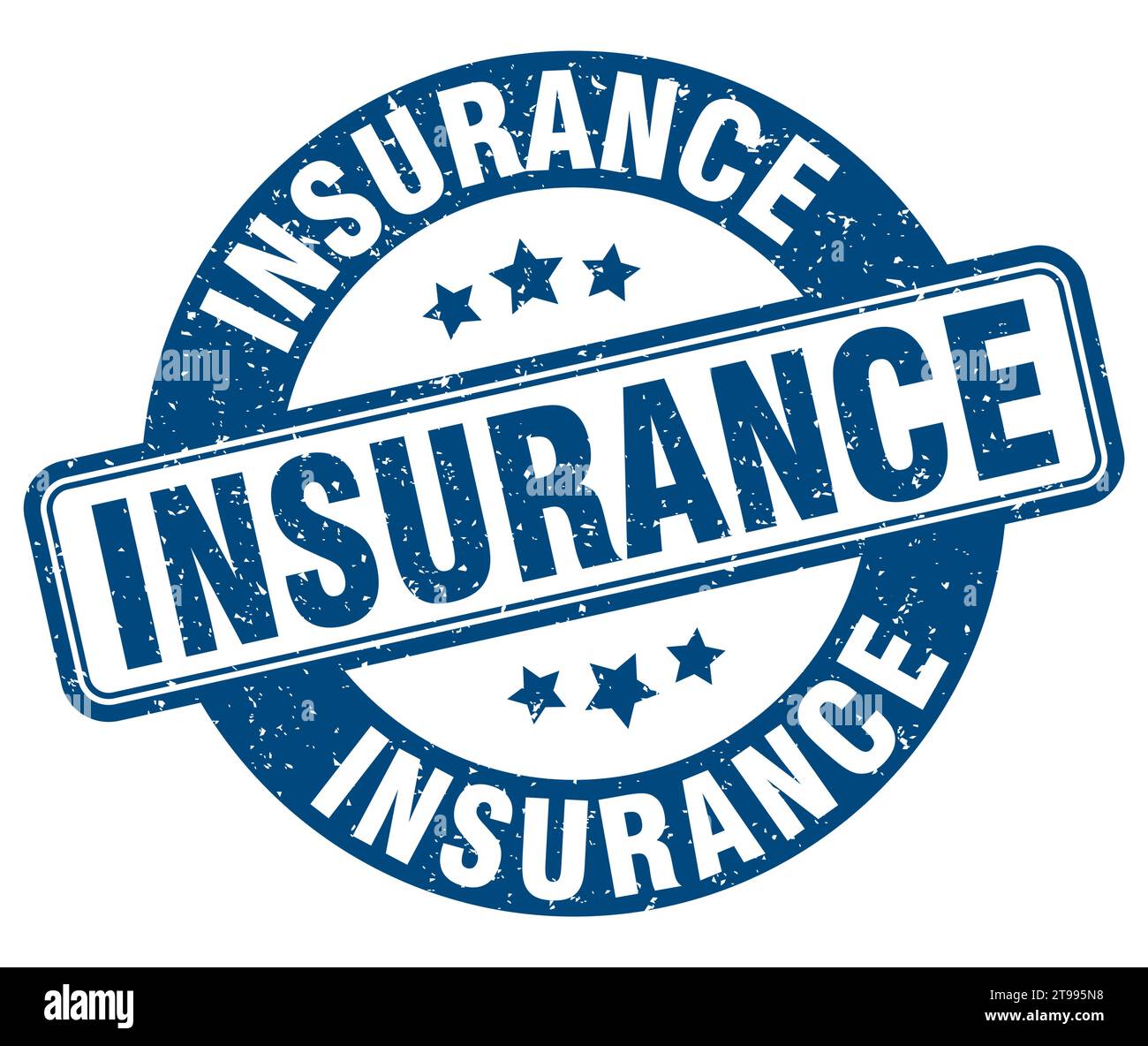 insurance stamp. insurance sign. round grunge label Stock Vector Image ...